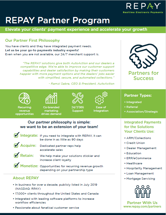 Partner with REPAY